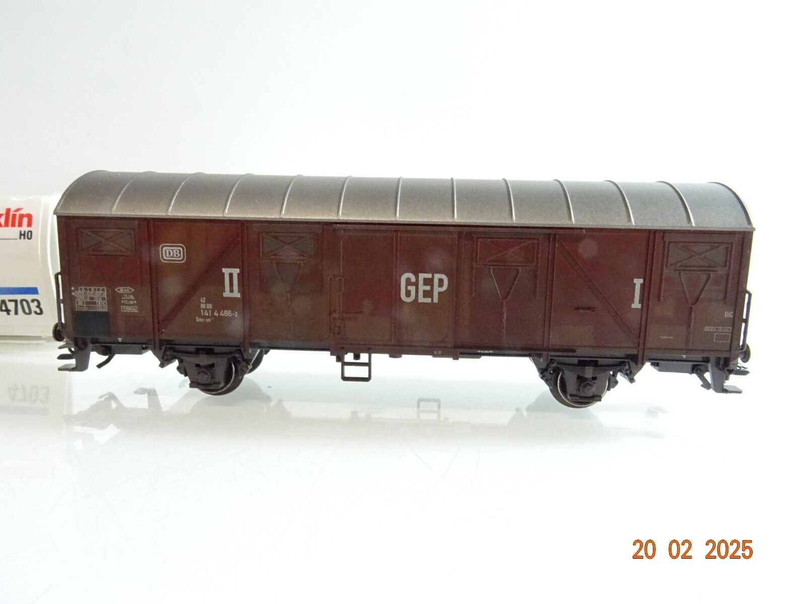 Märklin H0 4703 gedeckter Güterwagen GEP der DB in OVP PR6118 – Modellbahnparadies-Meiger