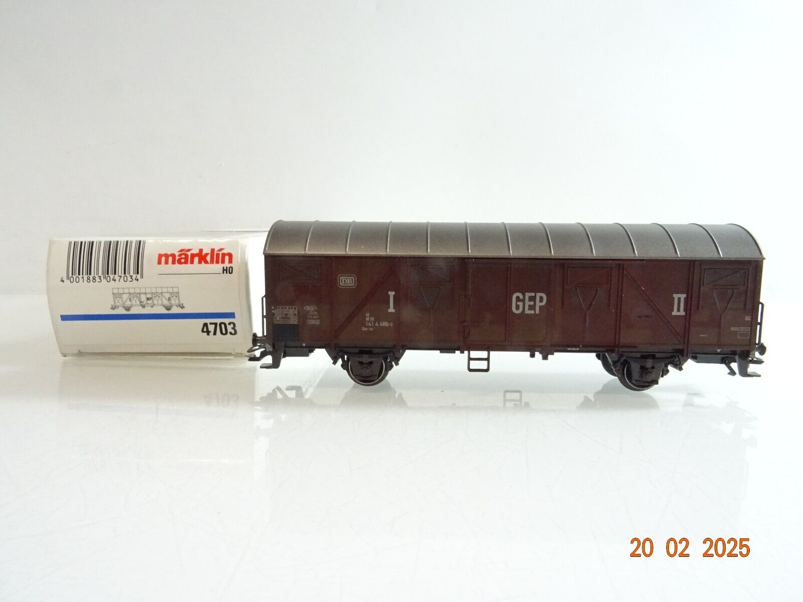 Märklin H0 4703 gedeckter Güterwagen GEP der DB in OVP PR6118 – Modellbahnparadies-Meiger