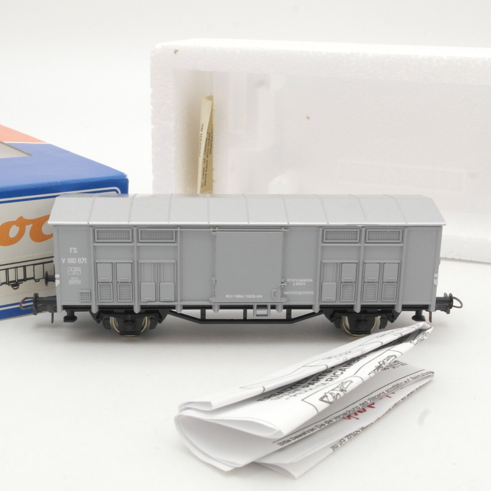 Roco H0 47526 gedeckter Güterwagen mit Spitzdach der FS in OVP QR8463 – Modellbahnparadies-Meiger